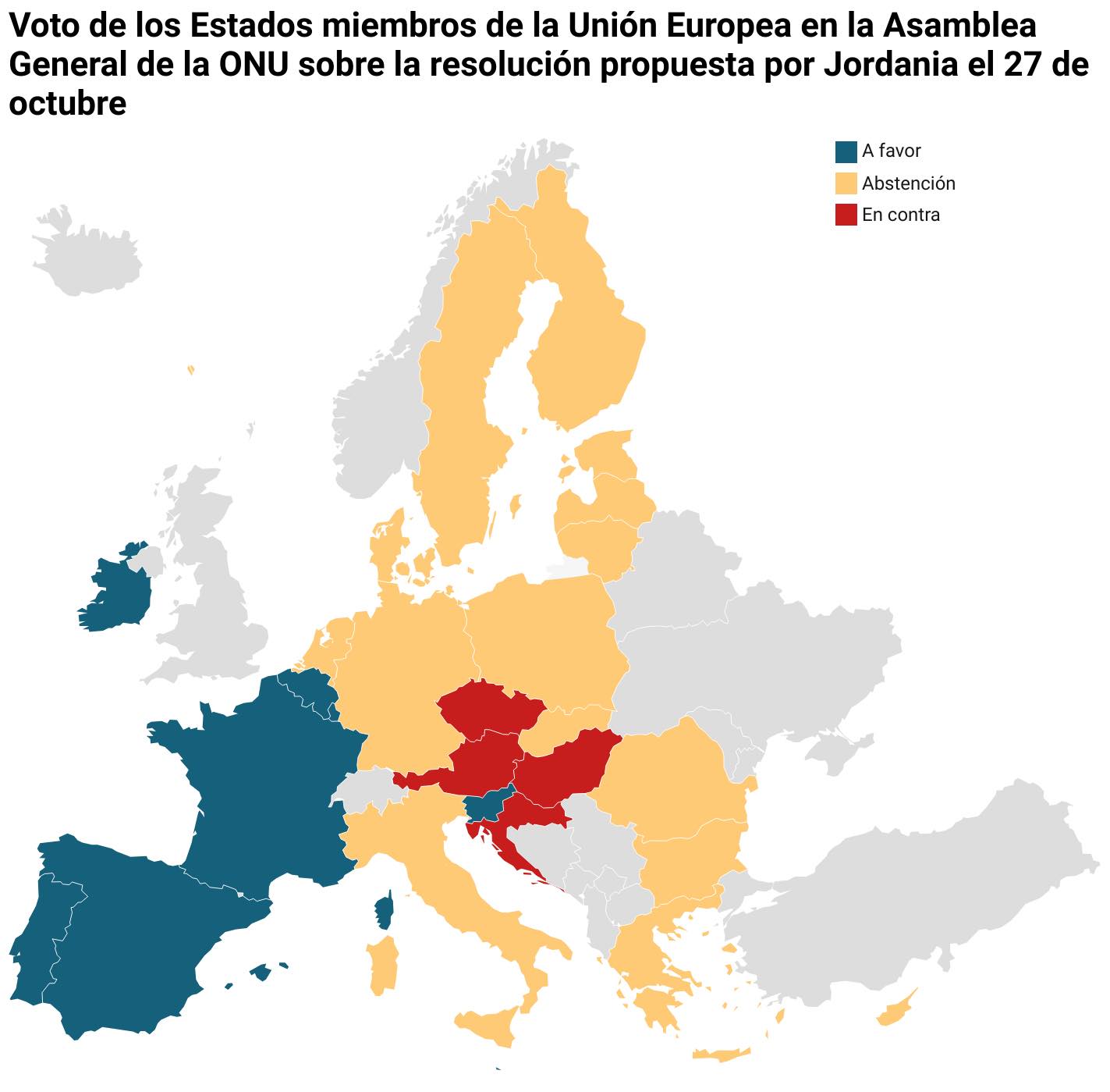 Mapa exclusivo: la votación en la Asamblea General de la ONU confirma ...