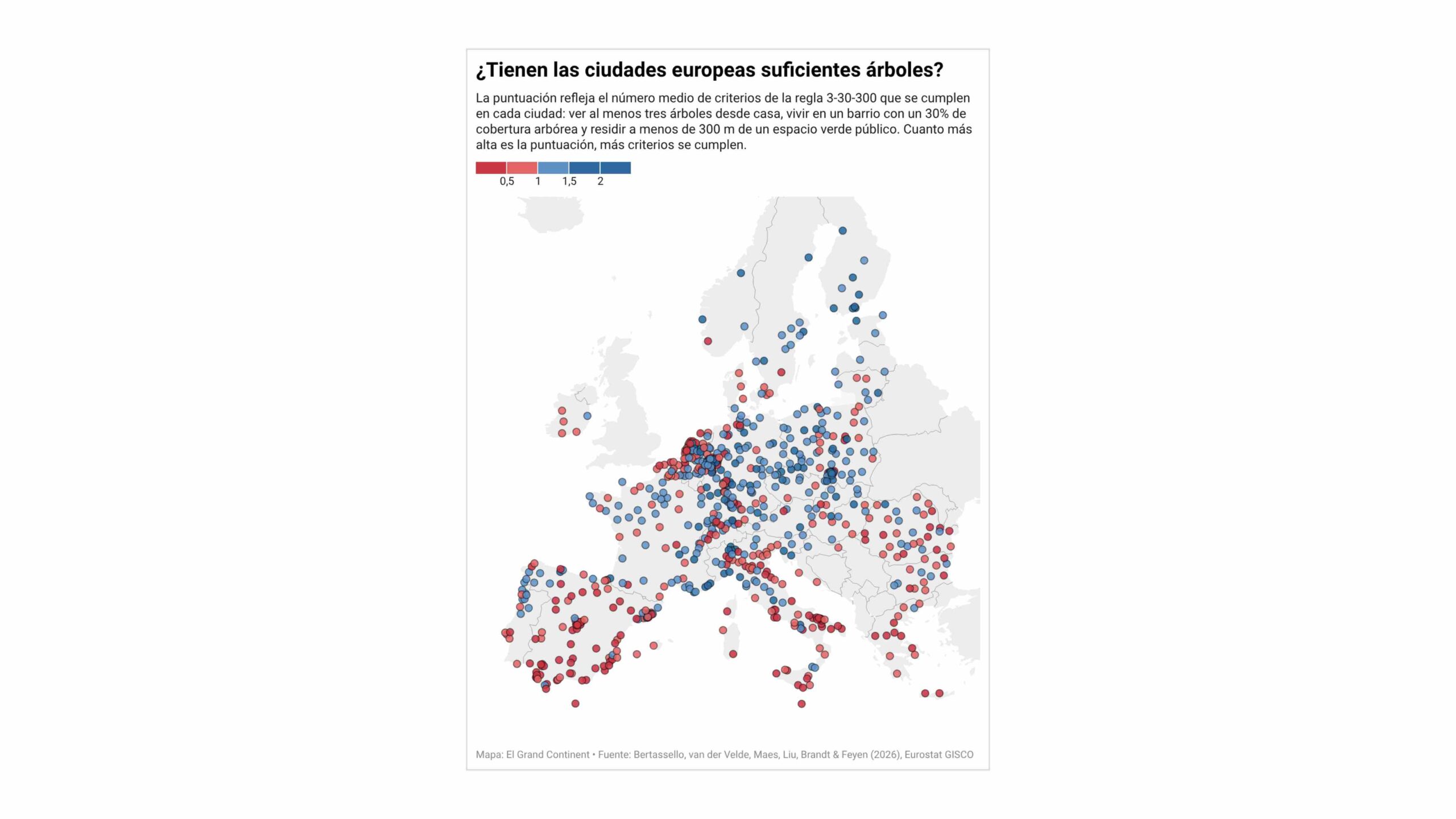En las ciudades europeas, sólo el 47% de la población ve al menos tres ...