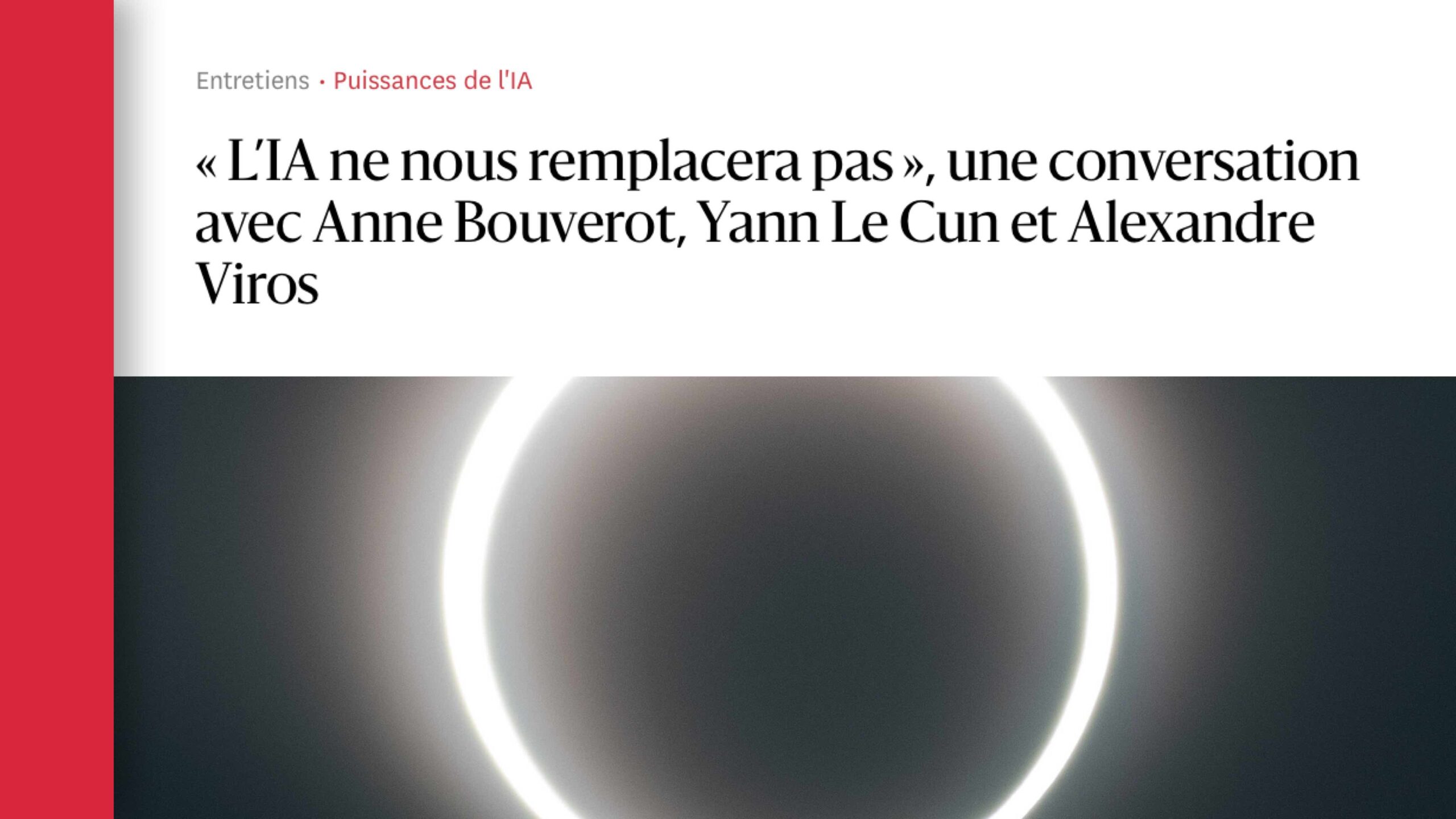 «L’IA ne nous remplacera pas», une conversation avec Anne Bouverot ...