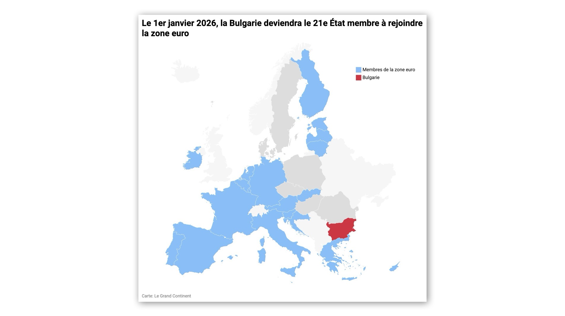 Entrée de la Bulgarie dans la zone euro au 1er janvier 2026 : la ...