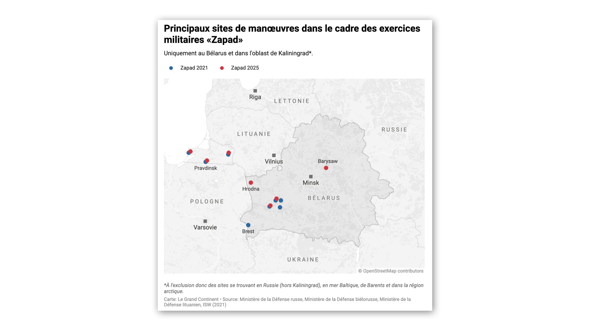 La Russie et le Bélarus débutent leur exercice militaire Zapad 2025
