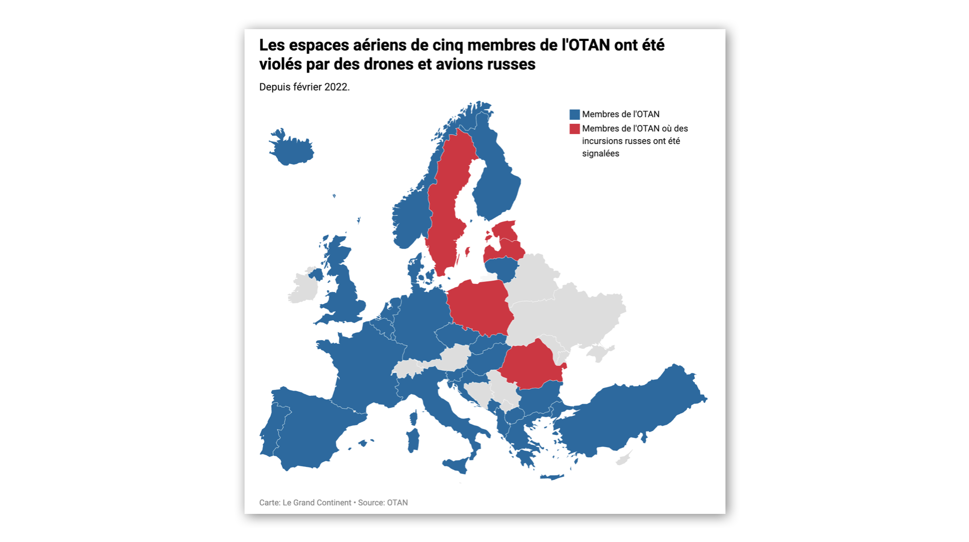 Face aux incursions russes, l’OTAN renforce son flanc Est