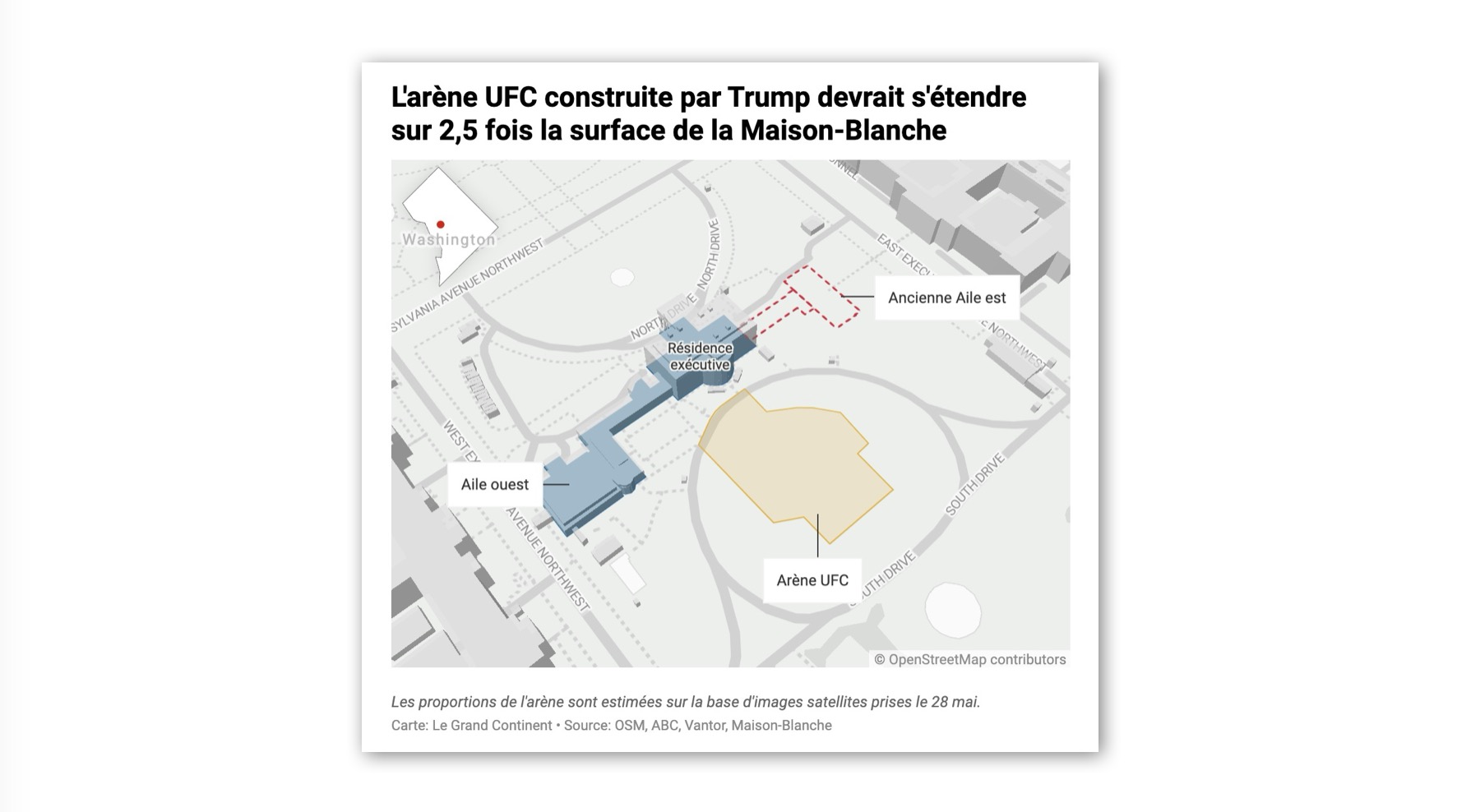 UFC : l’arène de MMA de Trump est deux fois plus grande que la Maison ...